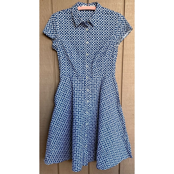 Boden | Dresses | Boden Pinwheel House Dress Button Front 5s Style ...